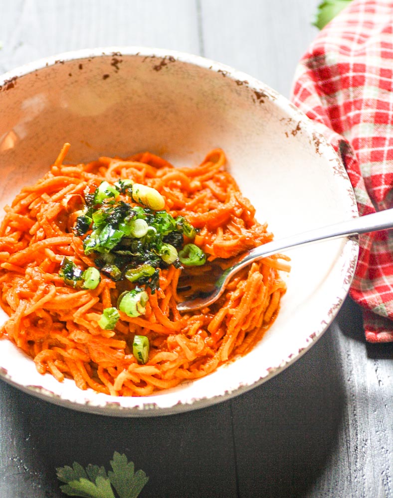 Sweet Potato Spaghetti Marinara Recipe