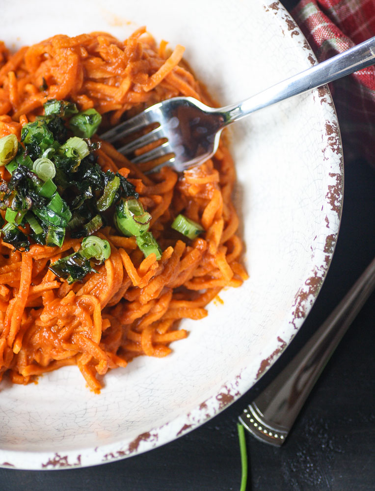 Sweet Potato Spaghetti Marinara Recipe