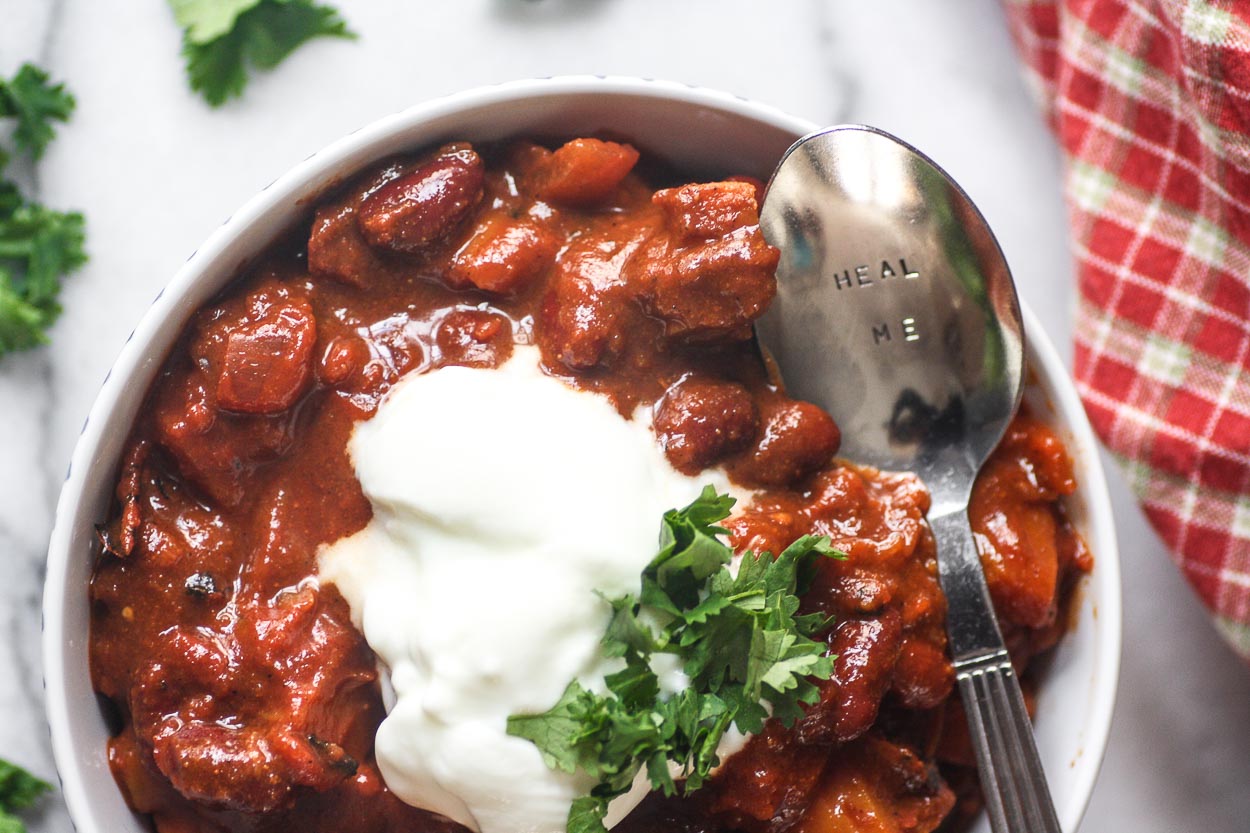 Vegan Beet & Butternut Squash Chili Recipe